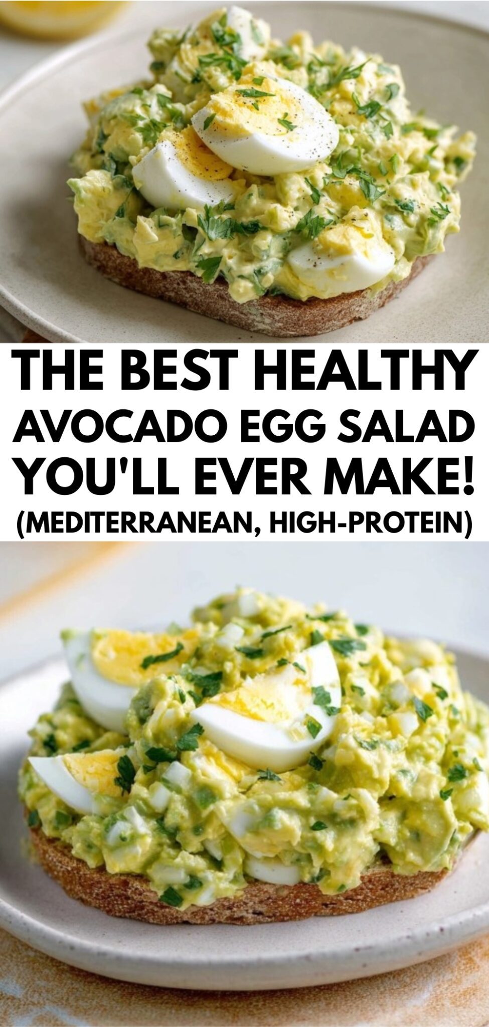 Simple & Zesty Mediterranean Avocado Egg Salad: Your New Lunchtime ...